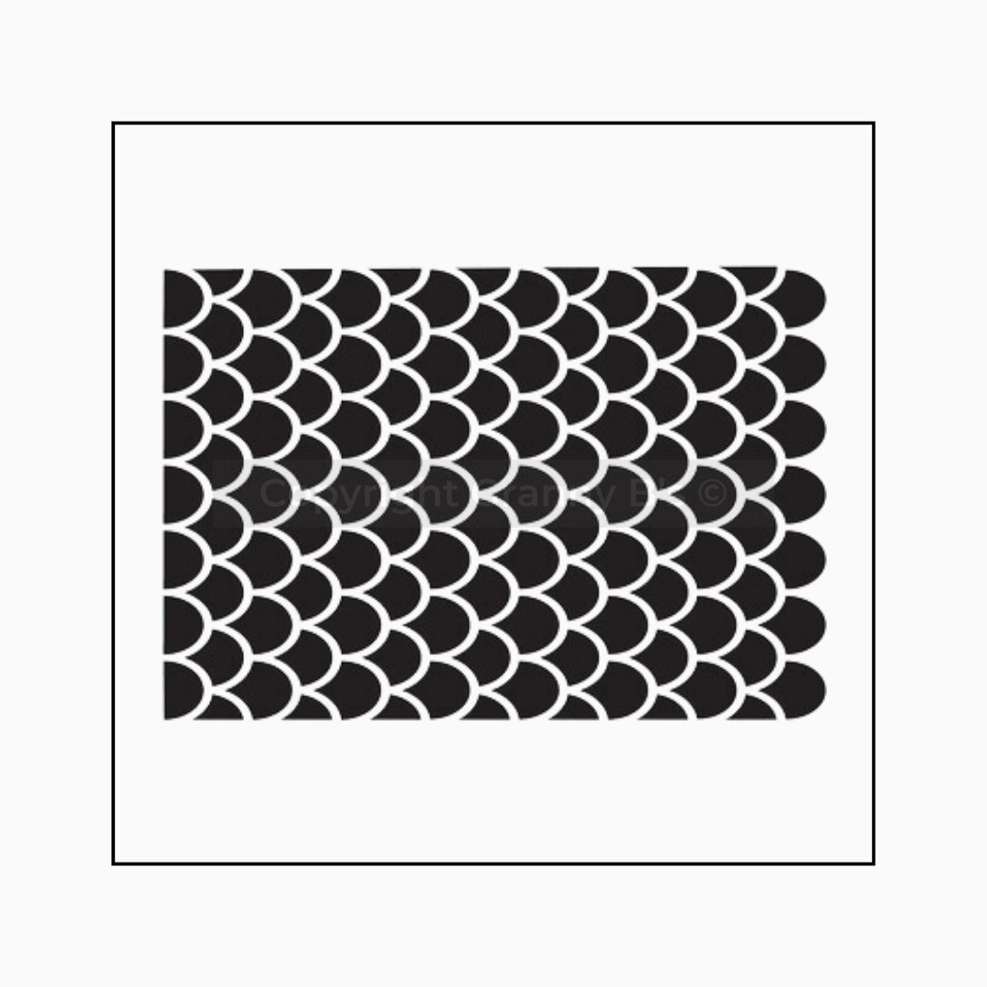 Scales Stencil – Granny B's Old Fashioned Paint